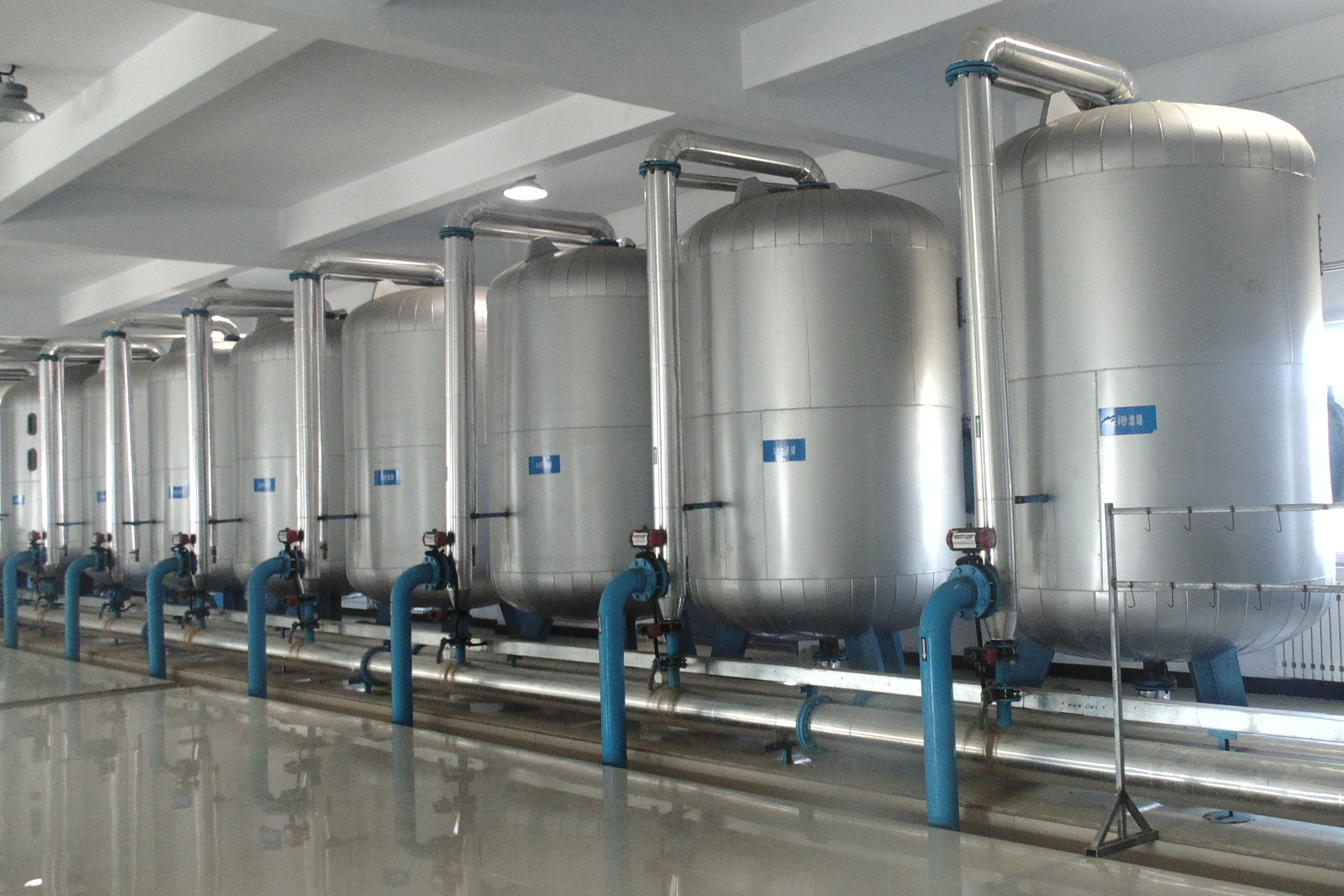 Stainless Steel Quartz Sand Filter For Water Pretreatment And Impurity ...