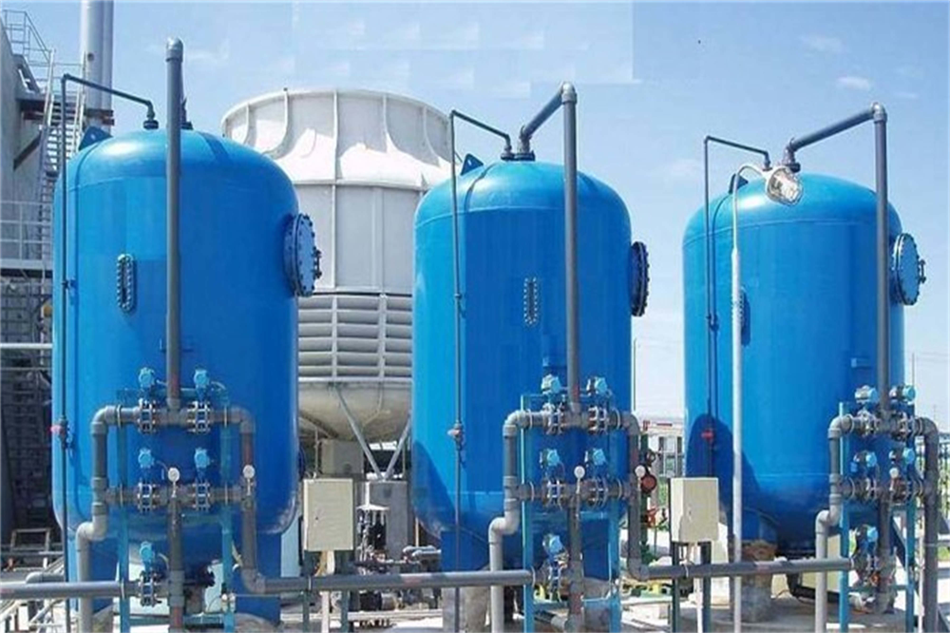 Industrial Quartz Sand Filter System Water Treatment Equipment Compact ...